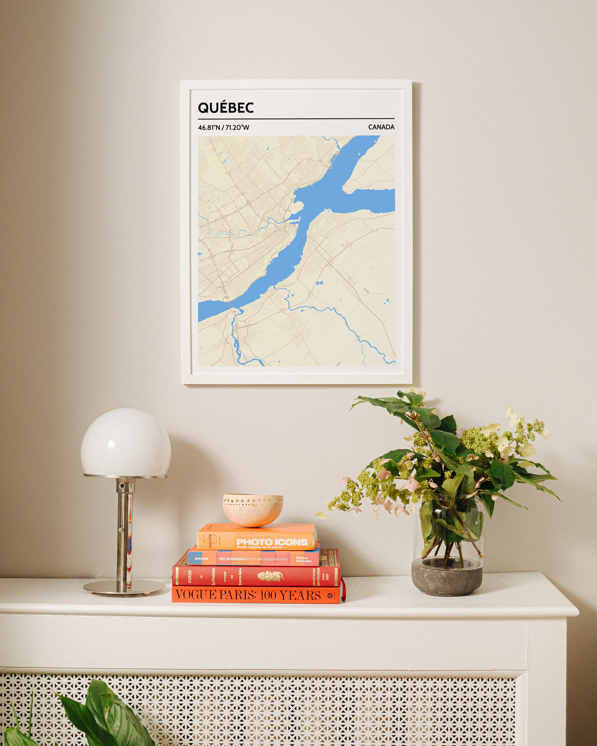 Quebec City Map Poster – Minimalist Wall Art | Piximap